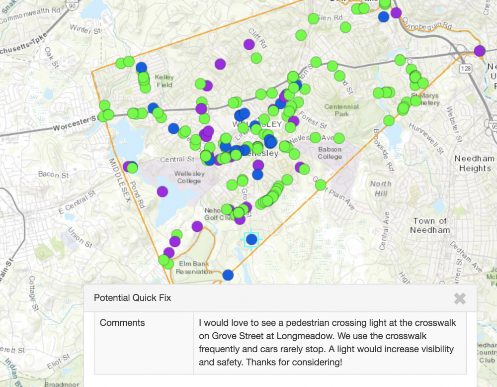Make your Wellesley street improvement wishes known on map, at public ...