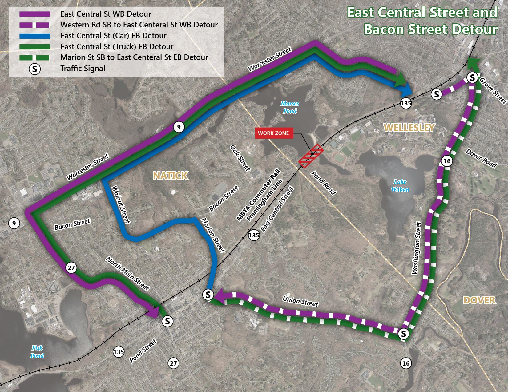 MBTA to start 24-7 Bacon St Bridge work on Wellesley lineBacon Street ...